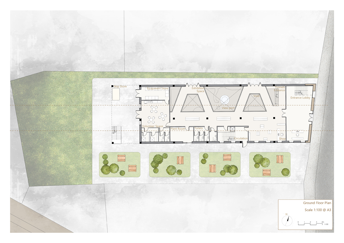Izzy Saxon – ground floor plan – Friends of Williamson's Tunnels